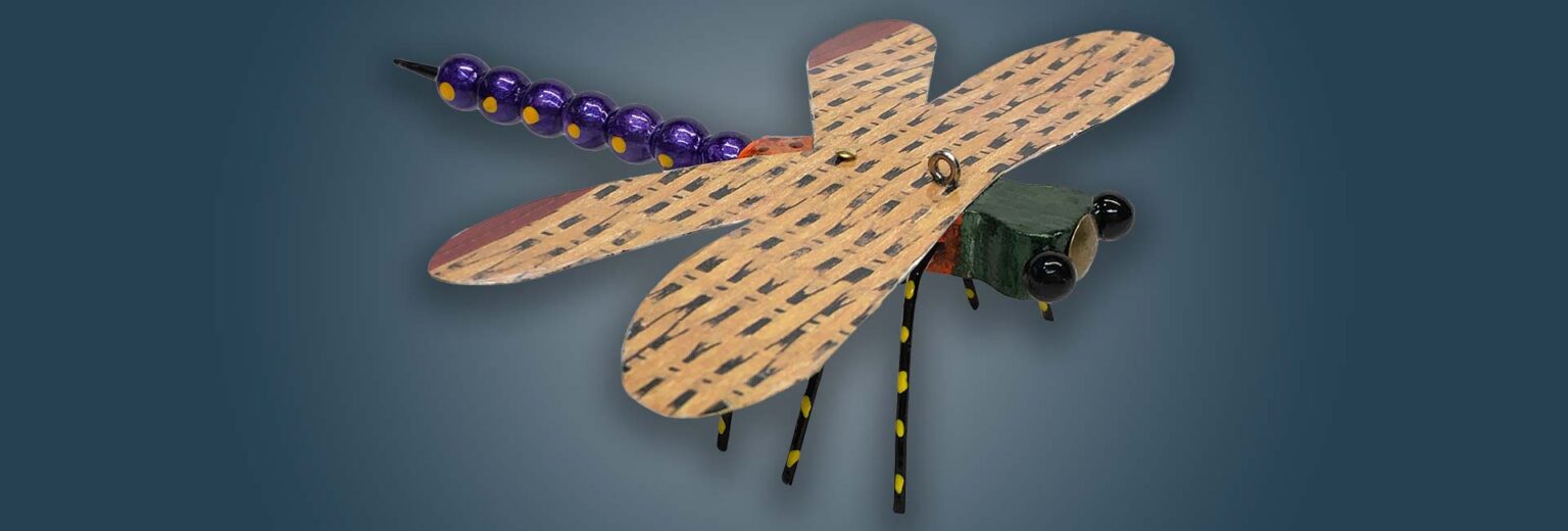 Purple Tail Clothespin Dragonfly | Rodecoys